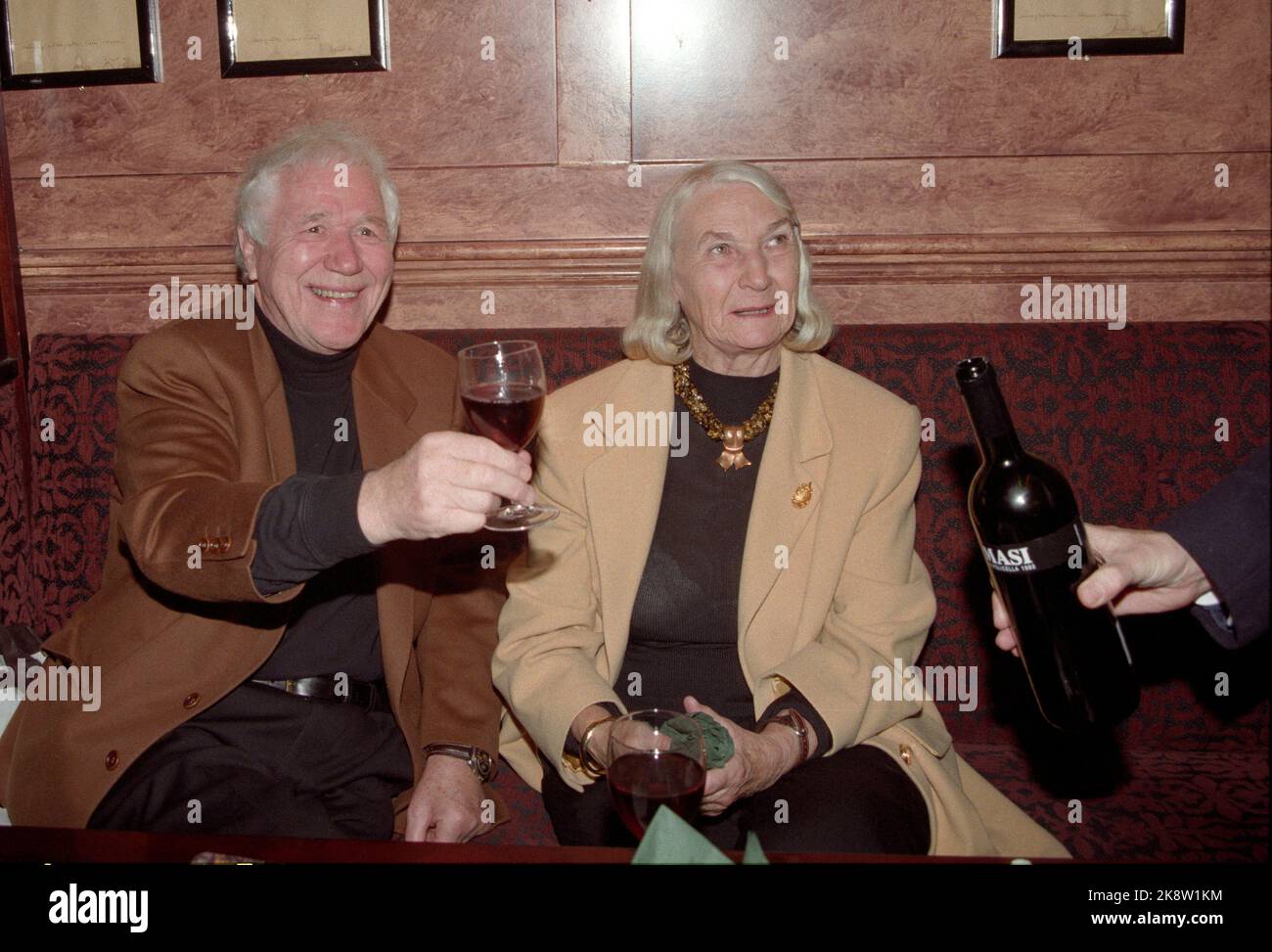 Oslo 19951024: Kjell Aukrust launches his new book "A small and a small ...