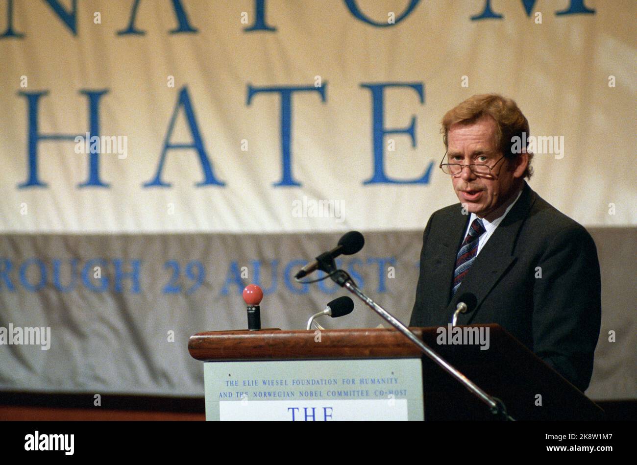Oslo 19900828 president vaclav havel hi-res stock photography and ...