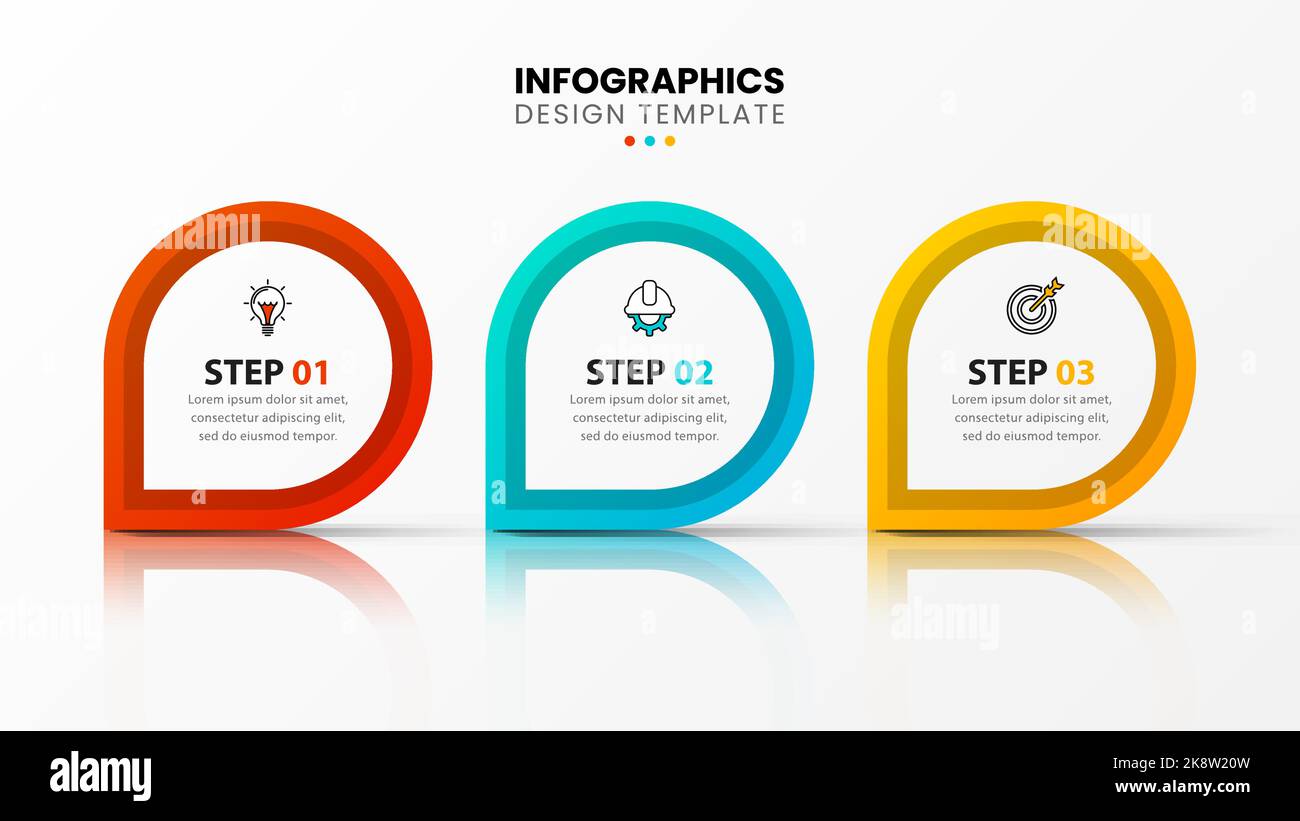 Infographic design template. Creative concept with 3 steps. Can be used ...