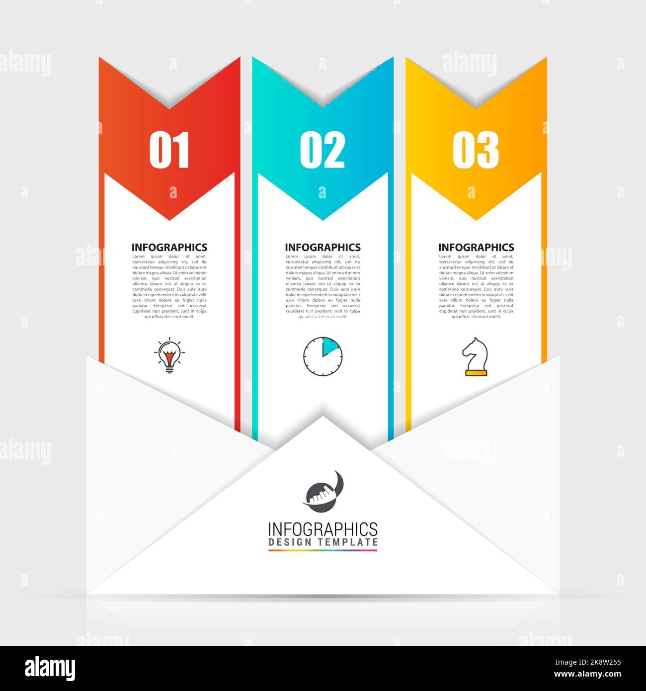 Infographic design template. Creative concept with 3 steps. Can be used ...