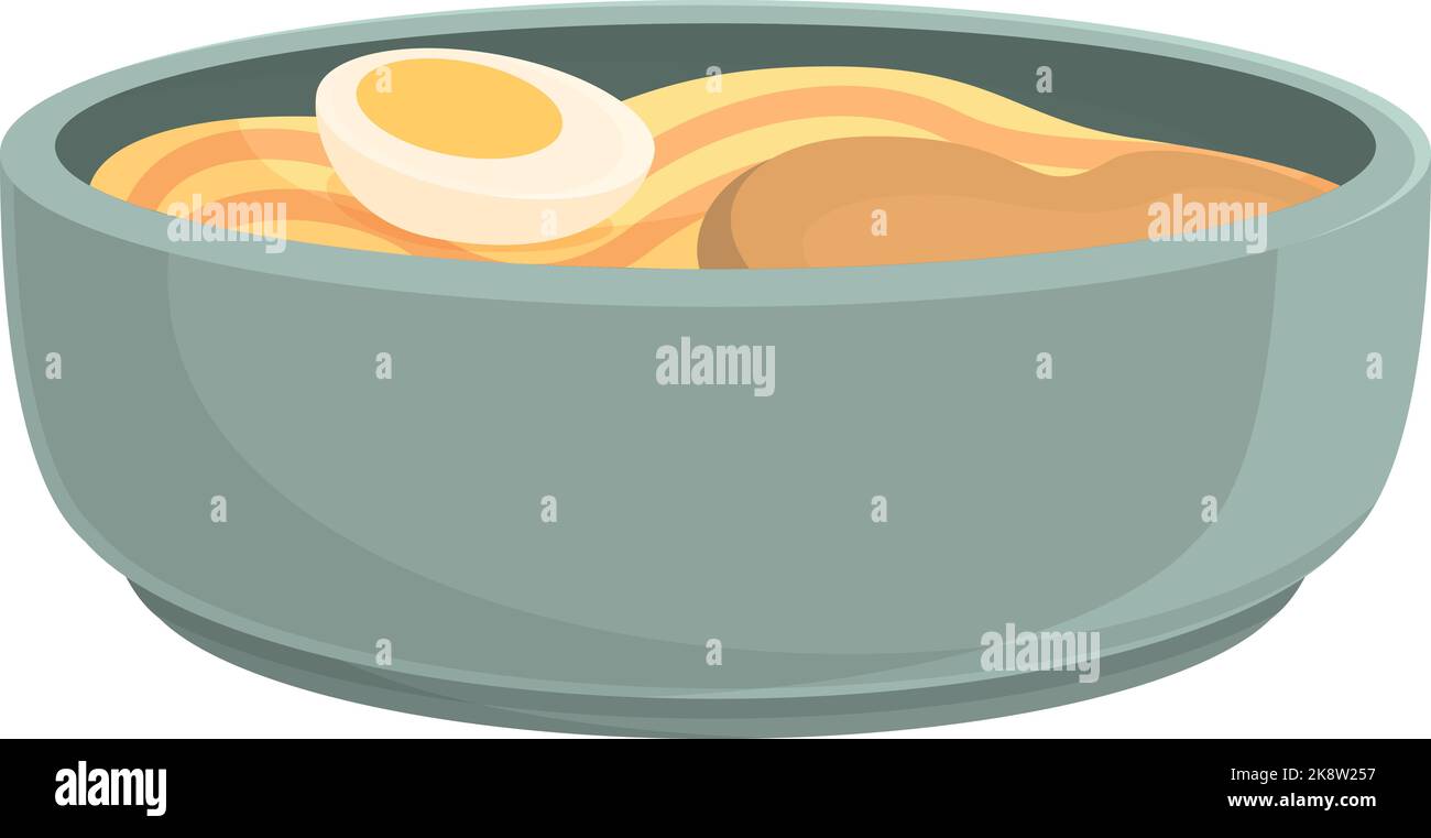 Egg ramen icon cartoon vector. Japanese food. Cuisine rice Stock Vector ...