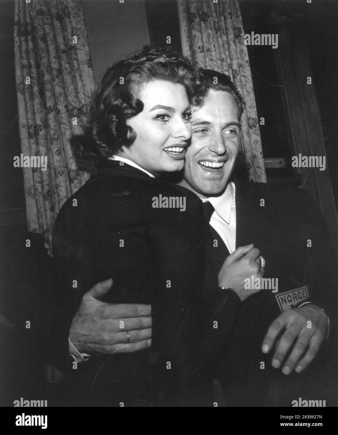 Cortina, Italy Olympics in Cortina 1956. Cross -country skier Hallgeir ...