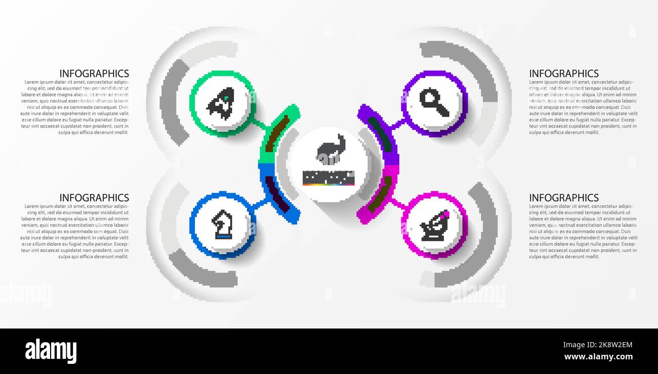 Infographic design template. Creative concept with 4 steps. Can be used ...