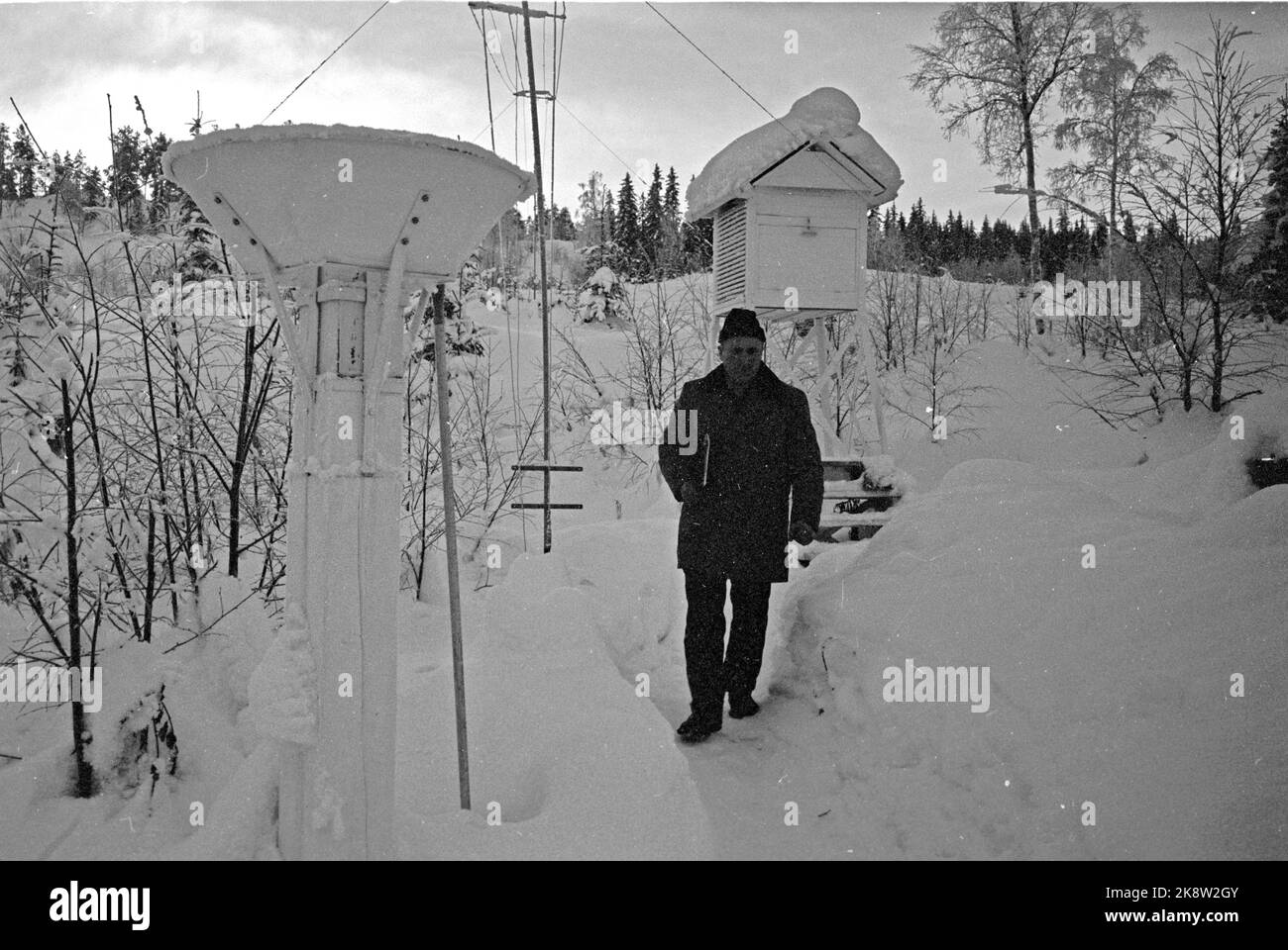 Rena January 1963 Cold wave at Rena, one of Norway's coldest places ...