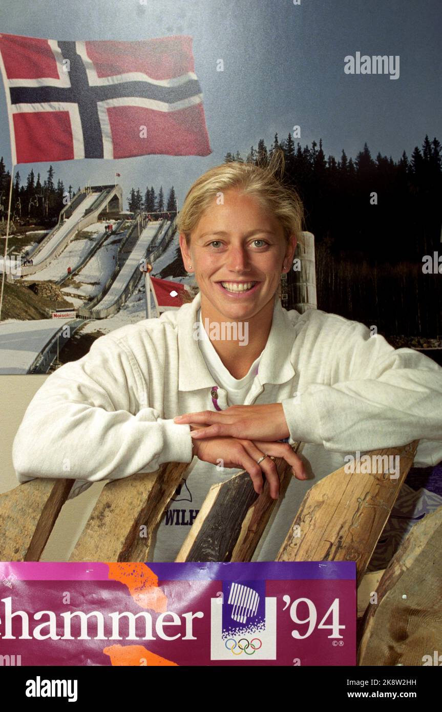1993 bullet driver stine lise hattestad pre photo lillehammer olympics ...