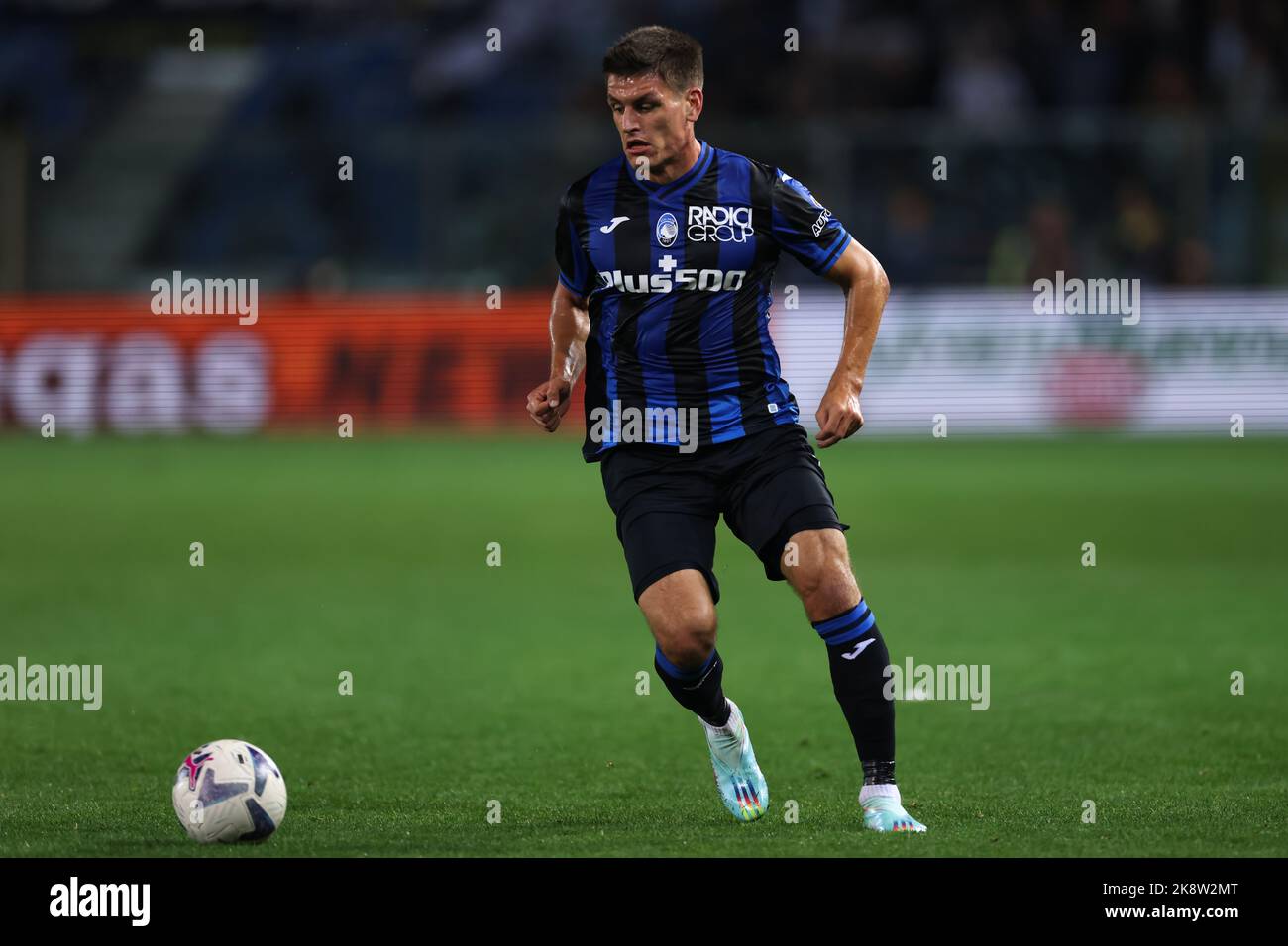 Bergamo, Italy, 23rd October 2022. Joakim Maehle of Atalanta during the ...