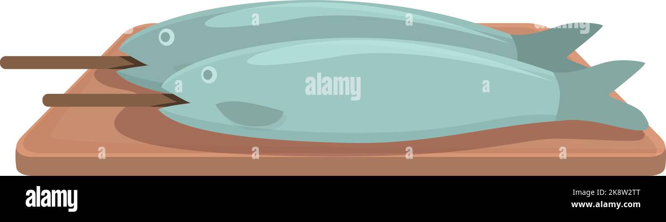 Fish stick icon cartoon vector. Japan food. Salad menu Stock Vector ...