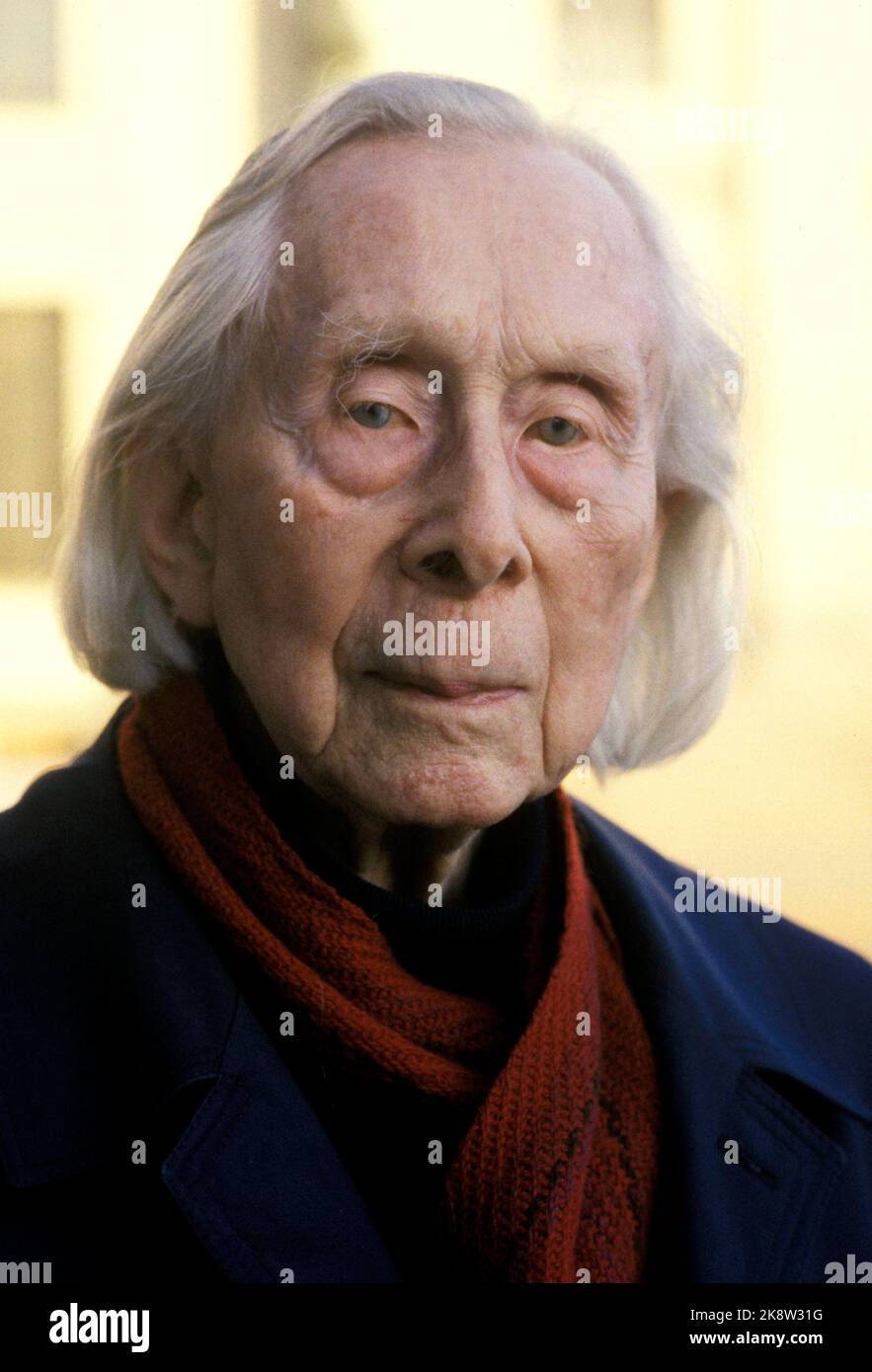 Oslo 19870408 composer harald saeverud photo hi-res stock photography ...