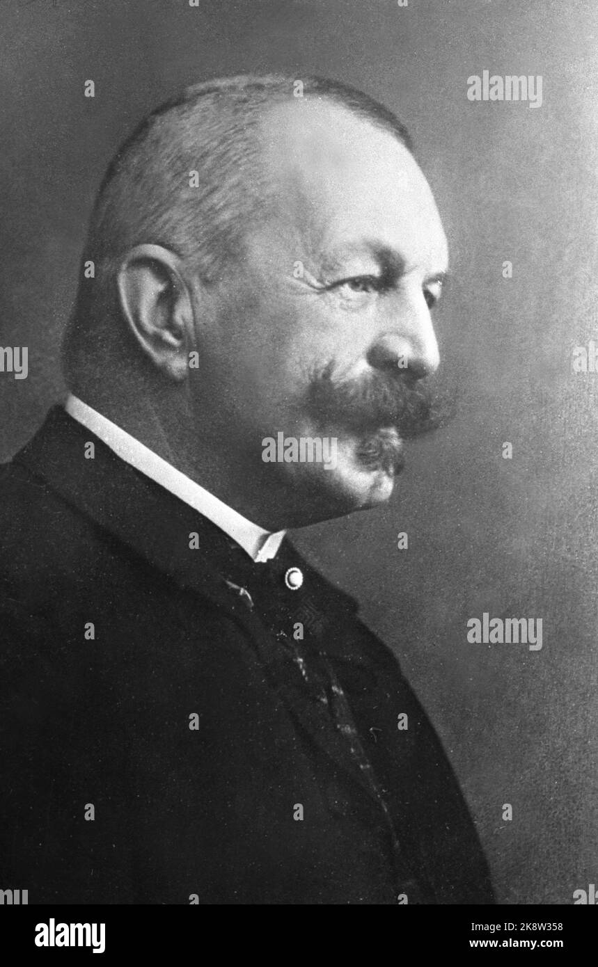 Oslo. Newspaper owner and editor Amandus Theodor Schibsted 1849-1913 ...