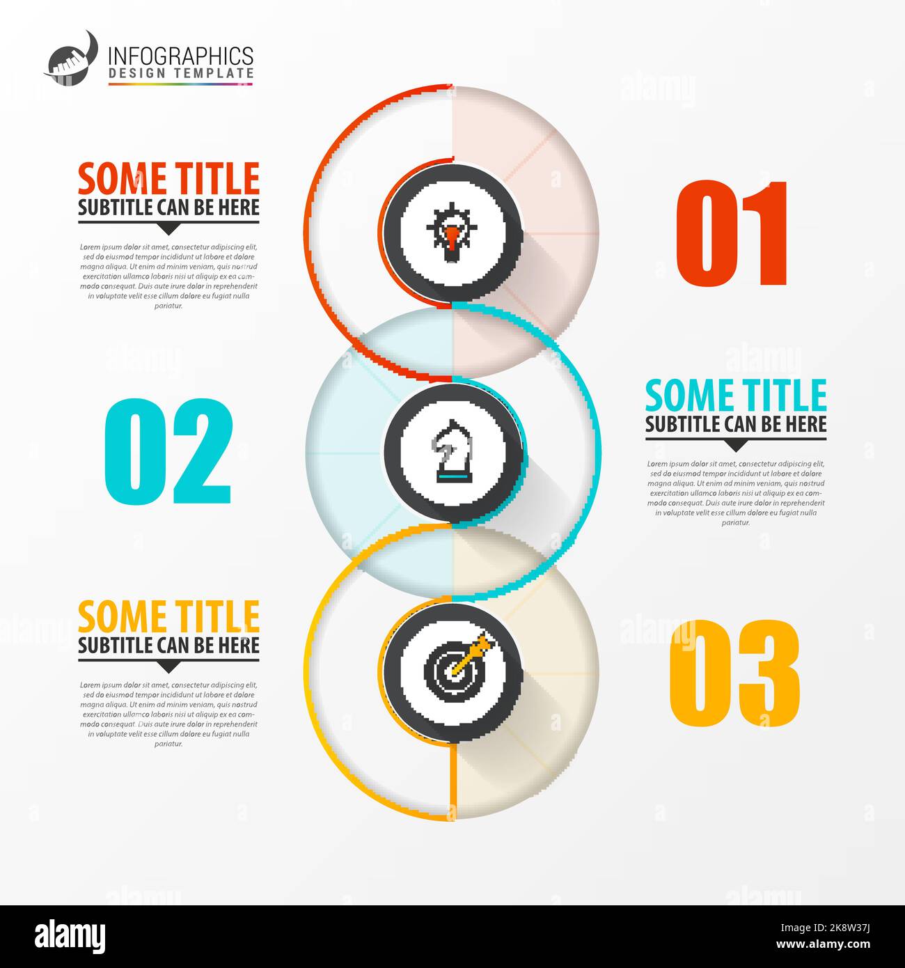 Infographic design template. Creative concept with 3 steps. Can be used ...