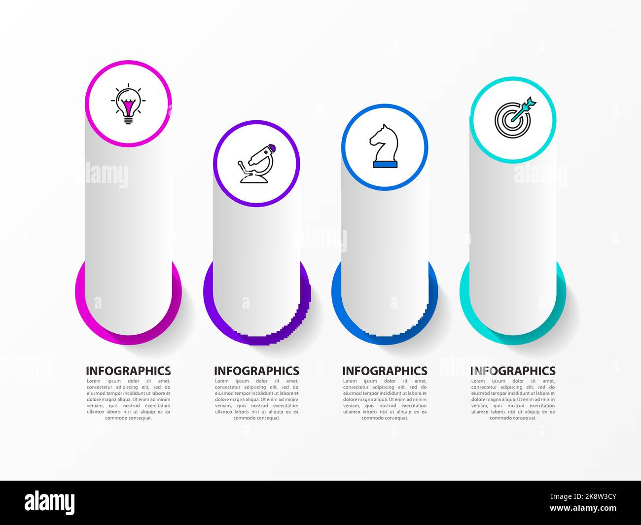 Infographic design template. Creative concept with 4 steps. Can be used ...