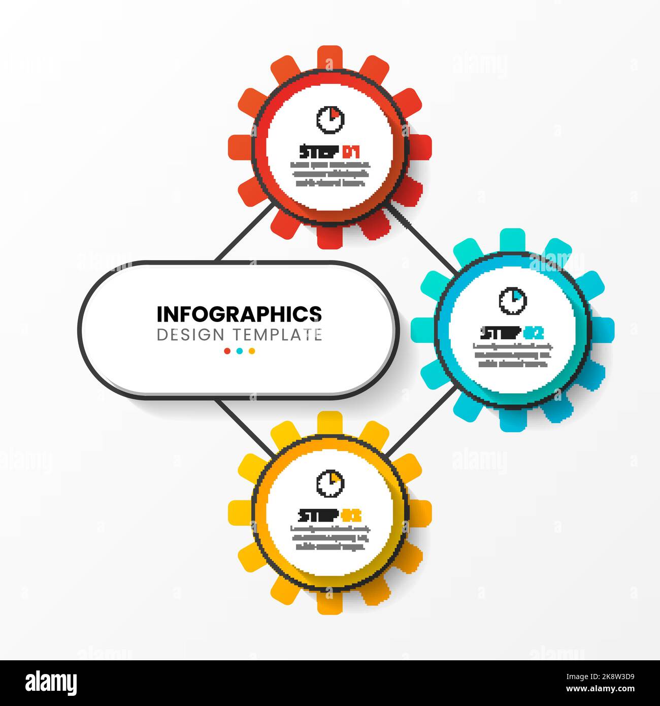 Infographic design template. Creative concept with 3 steps. Can be used ...