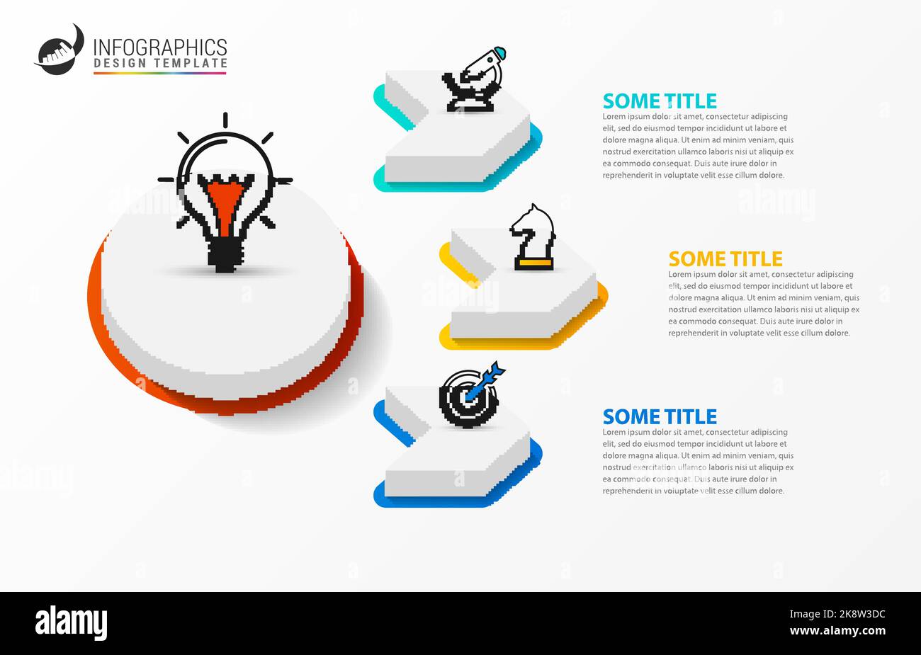 Infographic design template. Creative concept with 3 steps. Can be used ...
