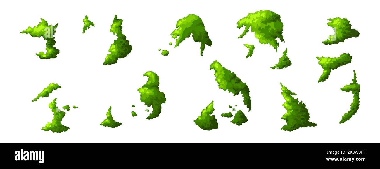 Moss lichen on the reed Stock Vector Images - Alamy