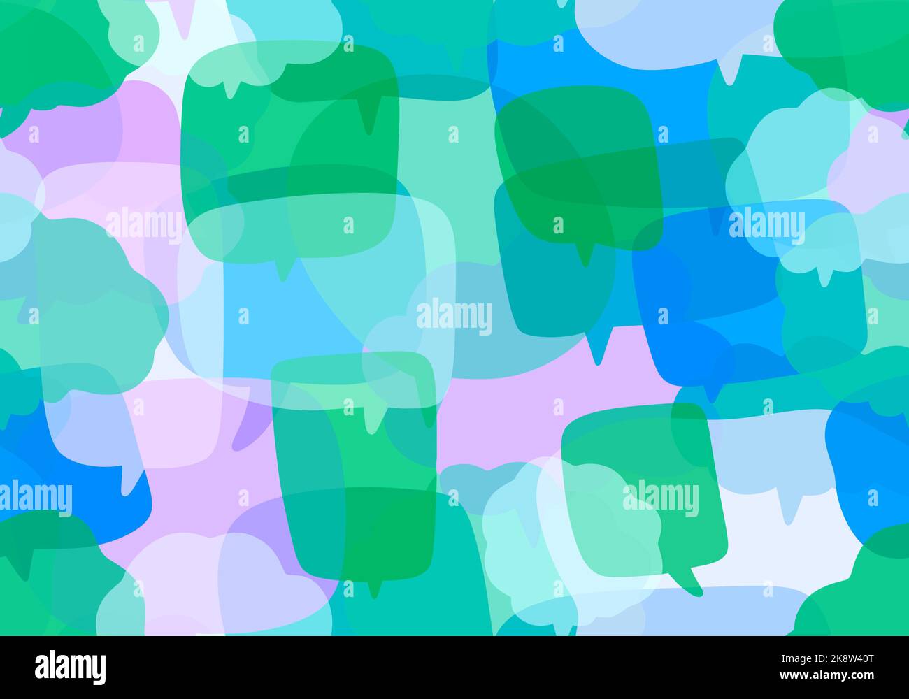 Cartoon text bubble seamless message pattern for wrapping paper and ...