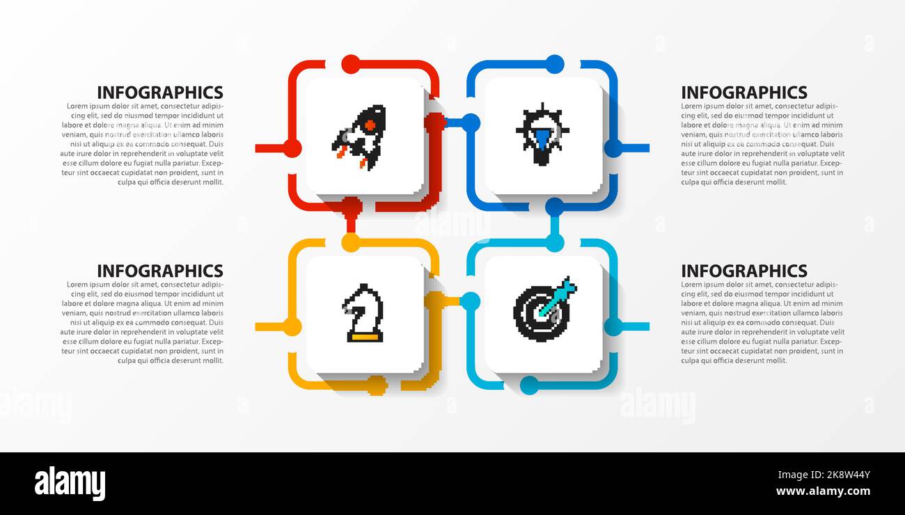 Infographic design template. Creative concept with 4 steps. Can be used ...