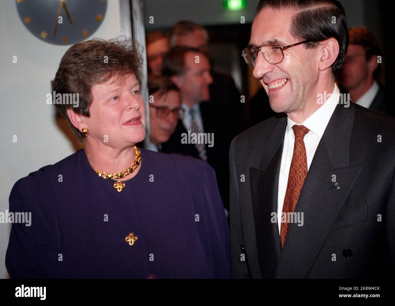 Oslo 25 January 1995. NATO Secretary General Willy Claes visits Norway ...