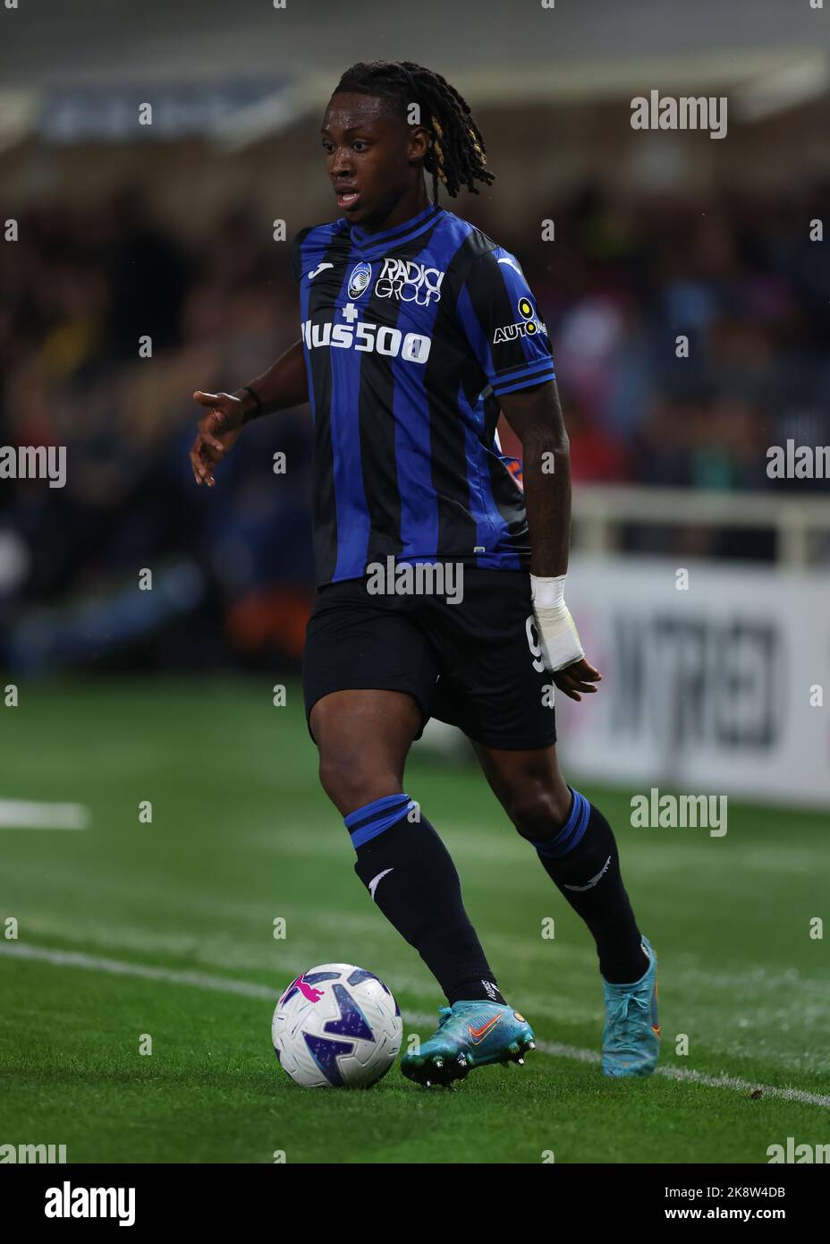 Bergamo, Italy, 23rd October 2022. Brandon Soppy of Atalanta during the ...