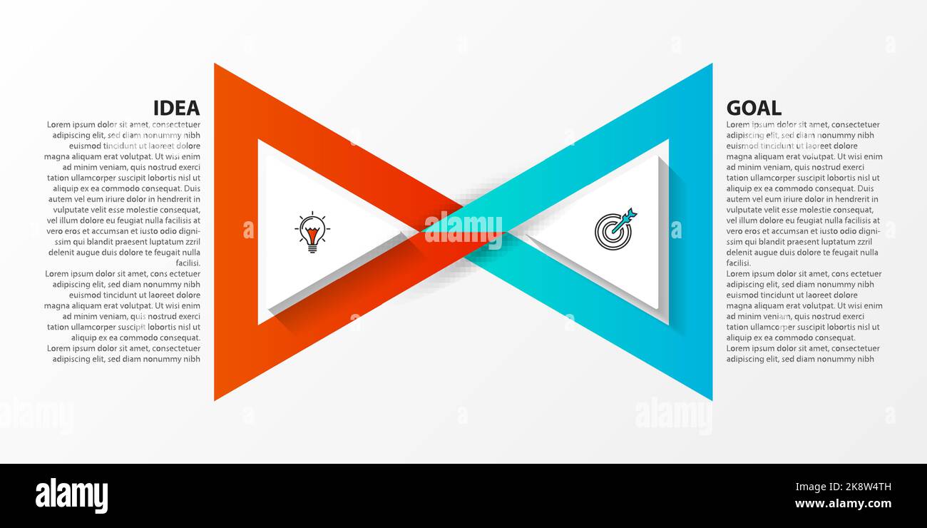 Infographic design template. Creative concept with 2 steps. Can be used ...