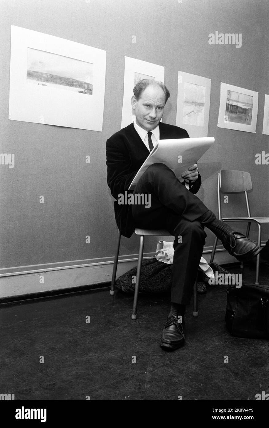 Oslo November 1966 Actor Wenche Foss is designed by ten different ...