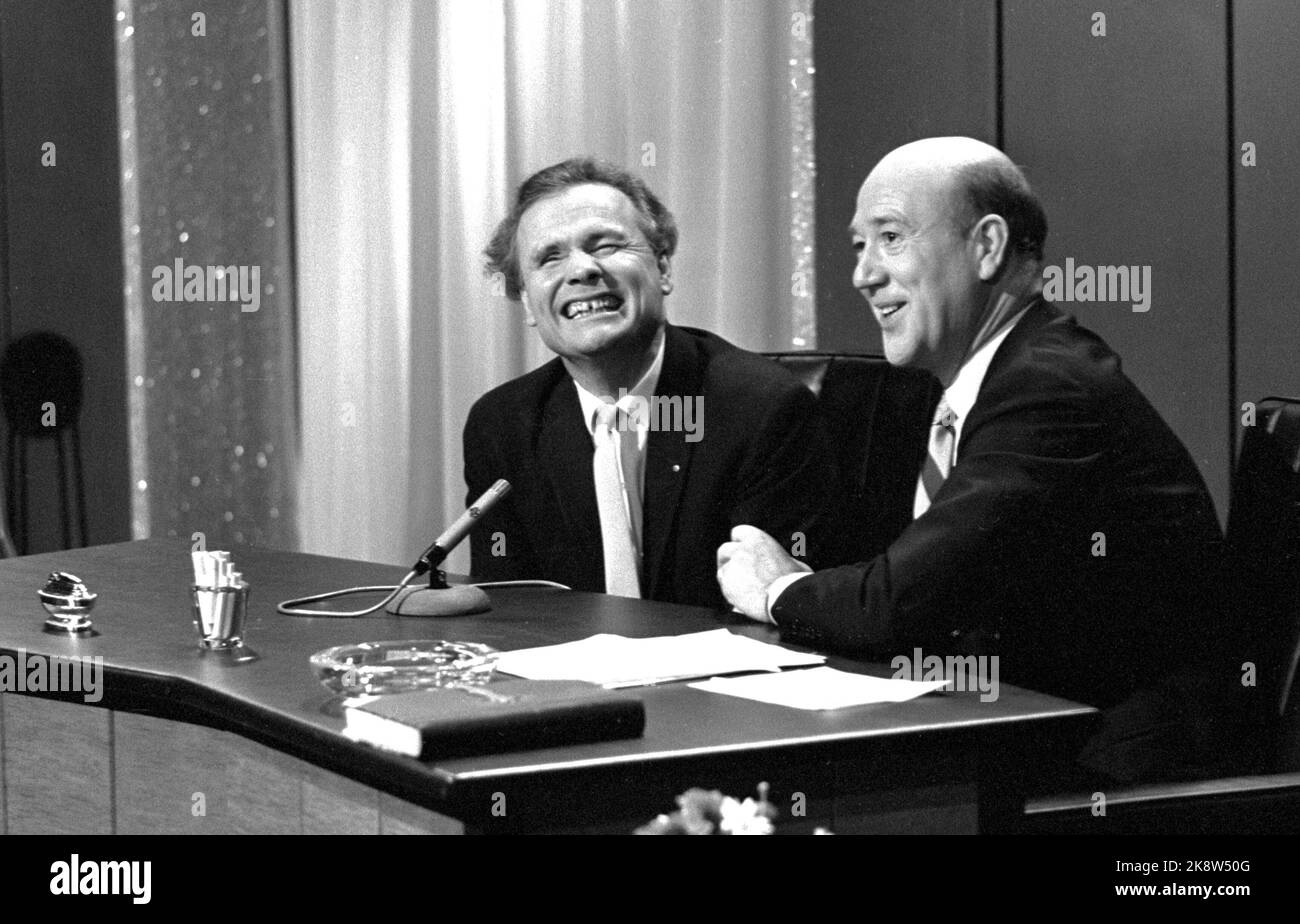 Oslo November 1966: The popular Swedish TV show "Hyland's Hörna" is ...