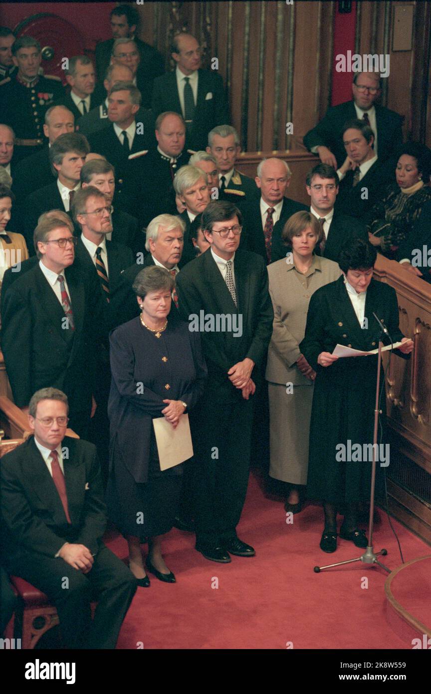 Environment minister gro harlem brundtland hi-res stock photography and images - Alamy