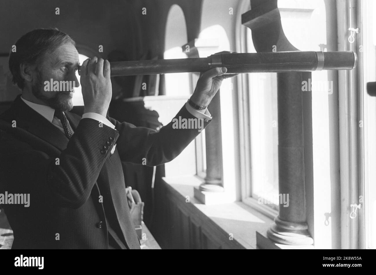 Lysaker April 8, 1967. Polhøgda, Fridtjof Nansen's home. Actor Knut ...