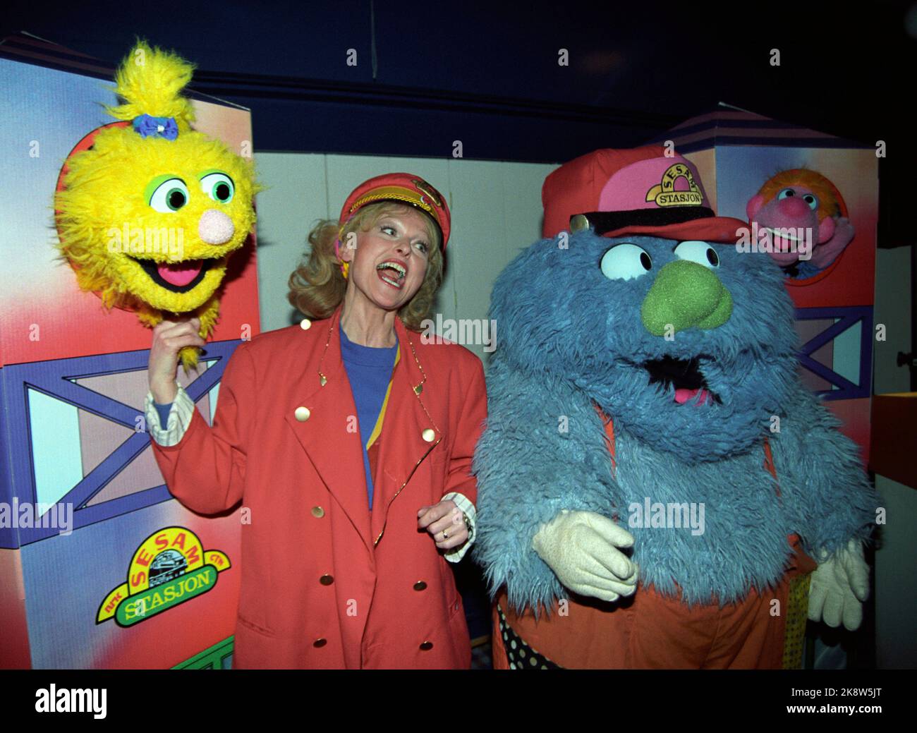 Lørenskog 19910820. Children's TV series Sesame Station. Sesame station ...