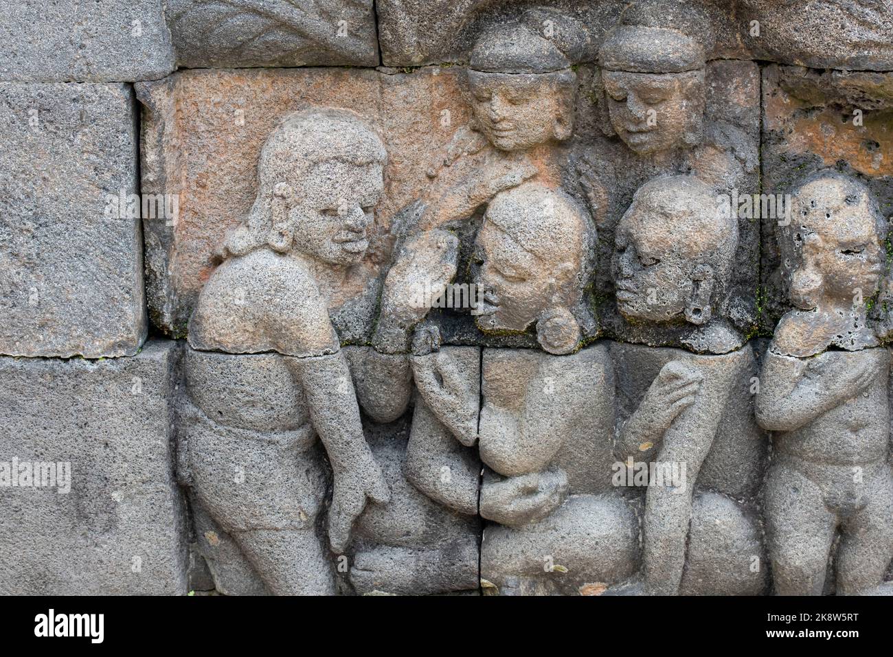 Indonesia, Java, Borobudur. The largest Buddhist monument in the world ...