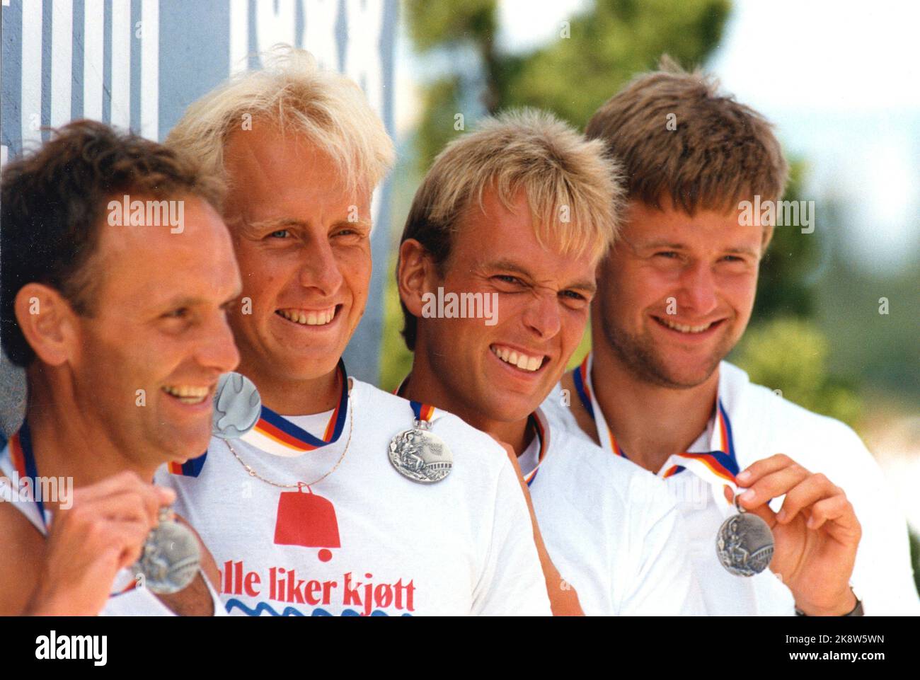 Olympic summer games in Seoul in 1988. Silver in double fours, rowing ...