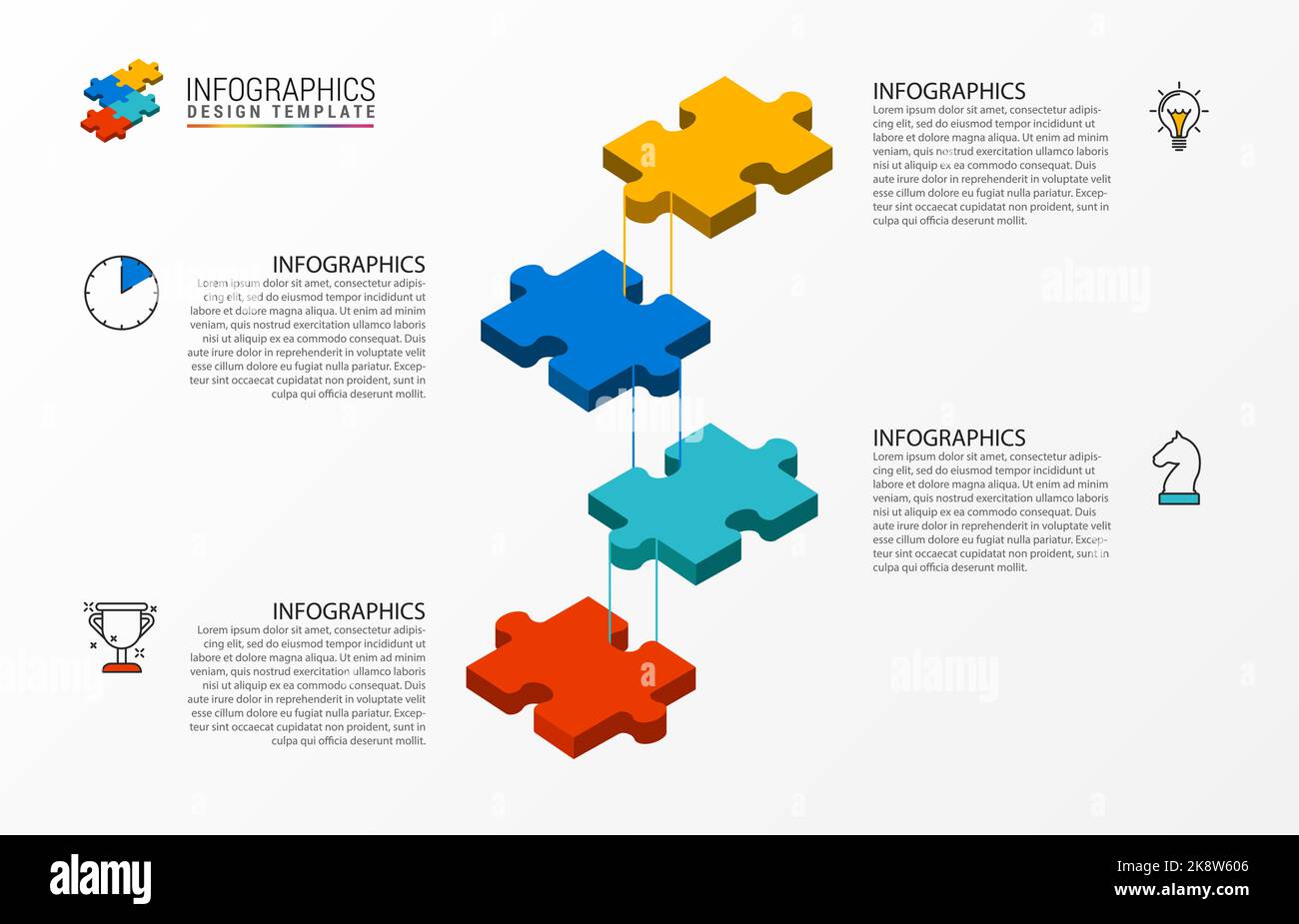 Infographic design template. Creative concept with 4 steps. Can be used ...