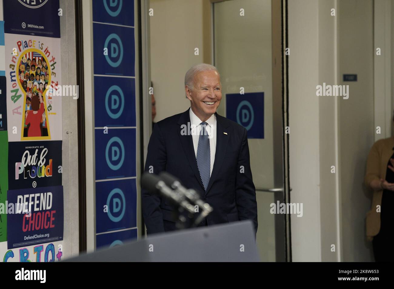 United States President Joe Biden arrives to deliver remarks at the ...