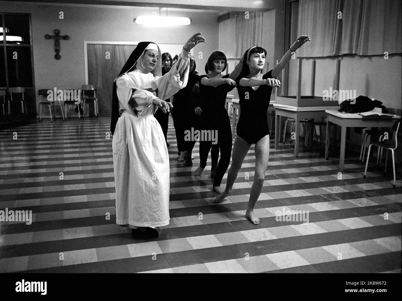 Bodø 1965. The Catholic nuns at St. Sunniva Hemm in Bodø run ...
