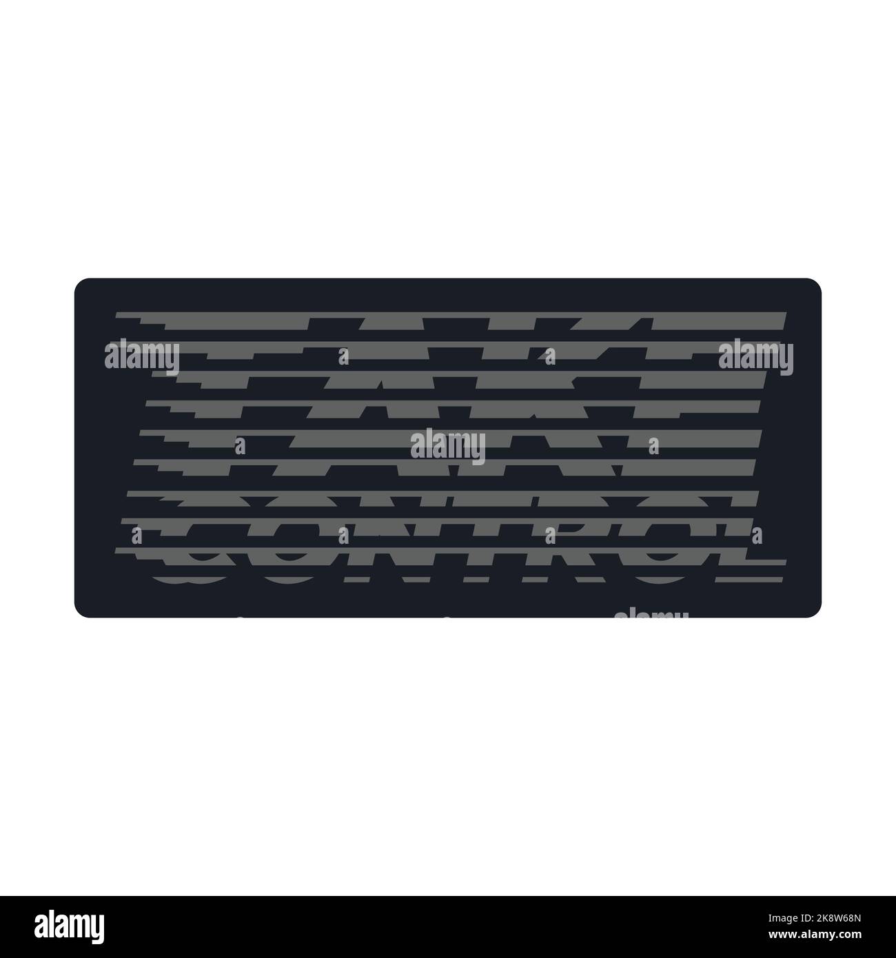 Take control, halftone line letter typography effect design artwork ...