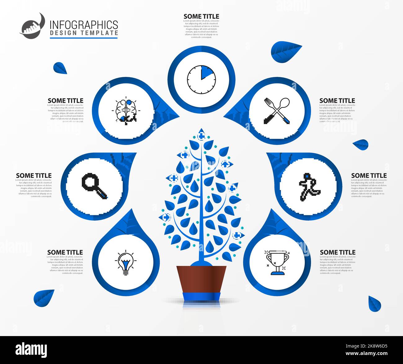 Infographic design template. Creative concept with 7 steps. Can be used ...