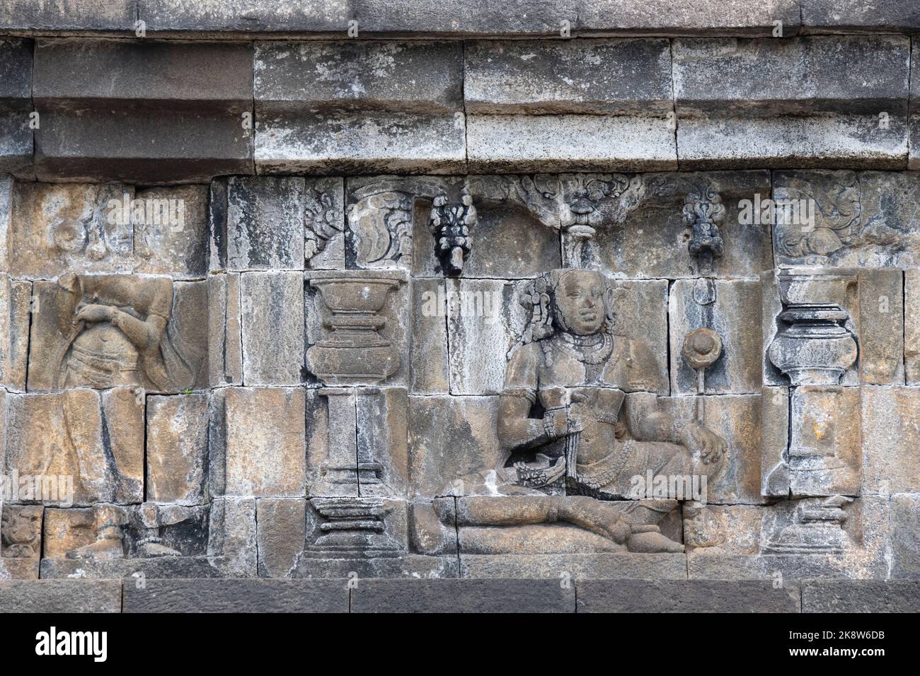Indonesia, Java, Borobudur. The largest Buddhist monument in the world ...