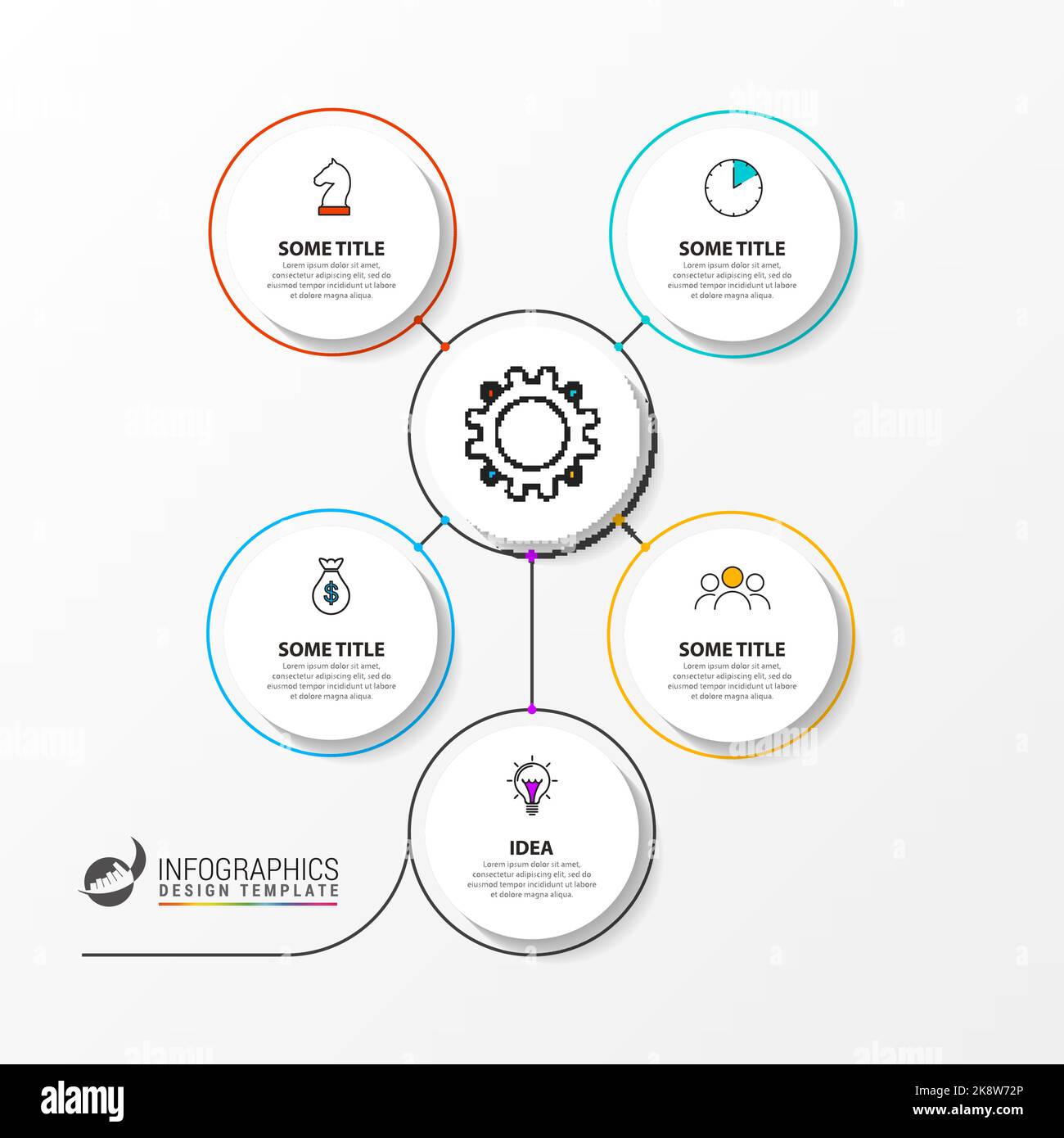 Infographic design template. Creative concept with 4 steps. Can be used ...