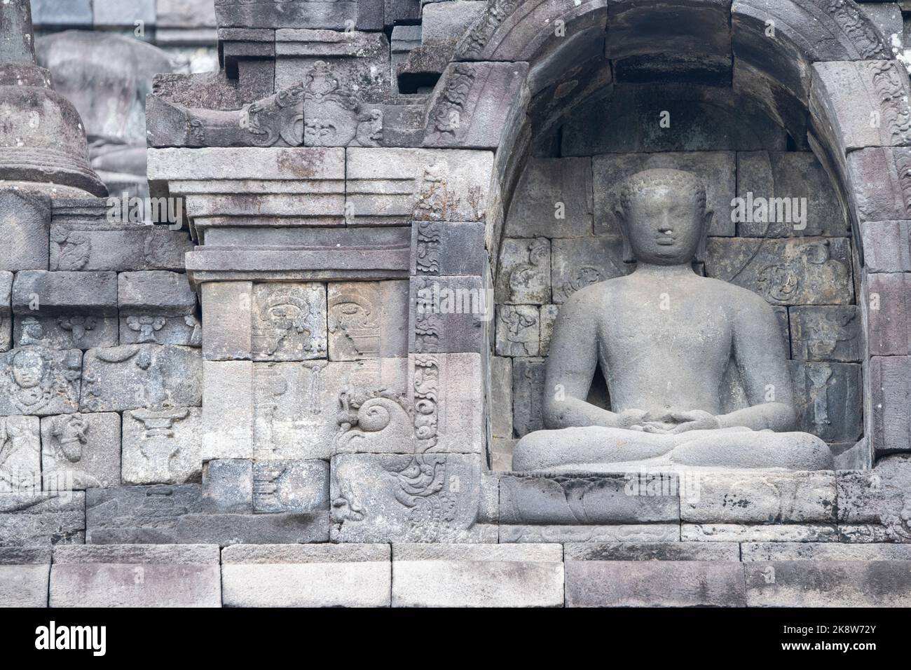 Indonesia, Java, Borobudur. The largest Buddhist monument in the world ...