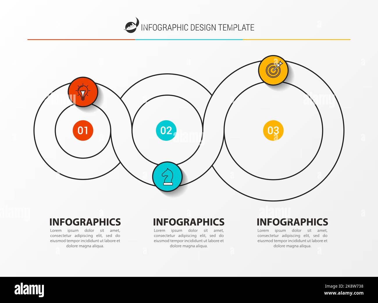 Infographic design template. Creative concept with 3 steps. Can be used ...