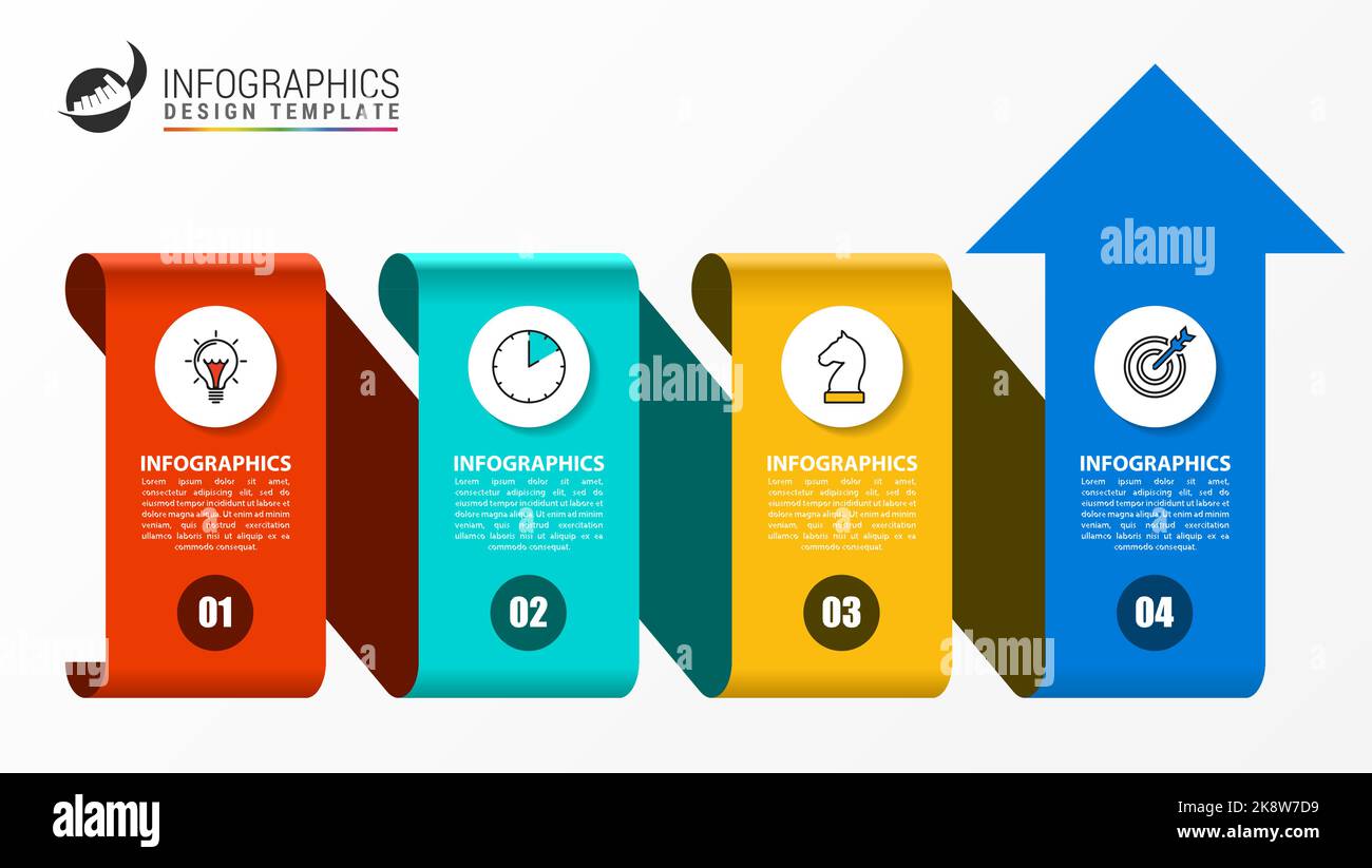 Infographic design template. Creative concept with 4 steps. Can be used ...