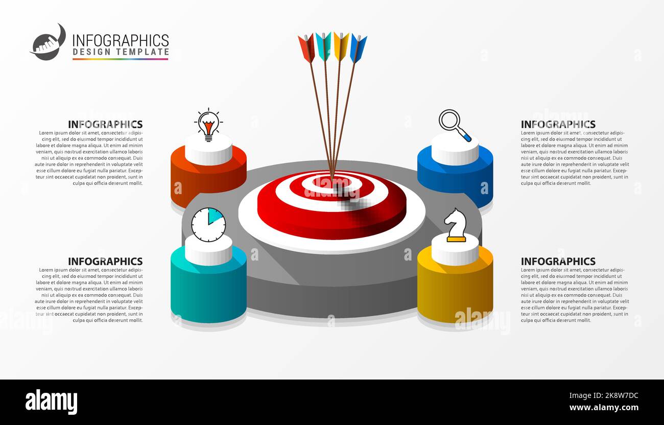 Infographic design template. Creative concept with 4 steps. Can be used ...