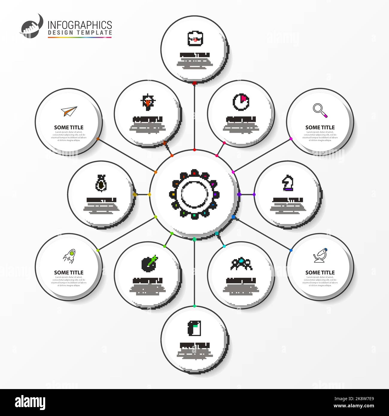 12 infographic Stock Vector Images - Alamy