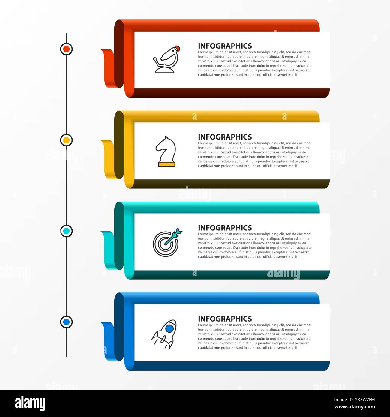 Infographic design template. Creative concept with 4 steps. Can be used ...