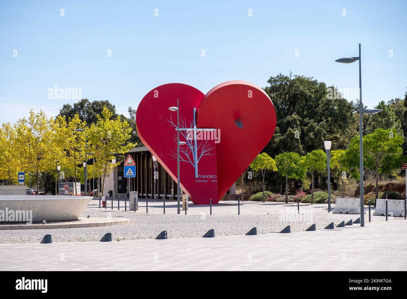 The Sanctuary of Fatima. Sculpture in honor of Pope Francis' visit to ...