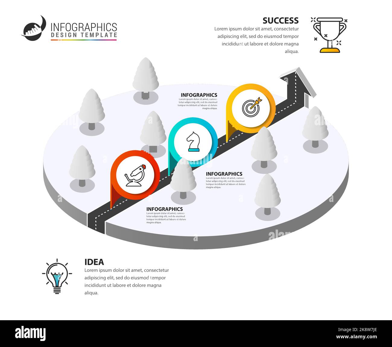 Infographic design template. Creative concept with 5 steps. Can be used ...