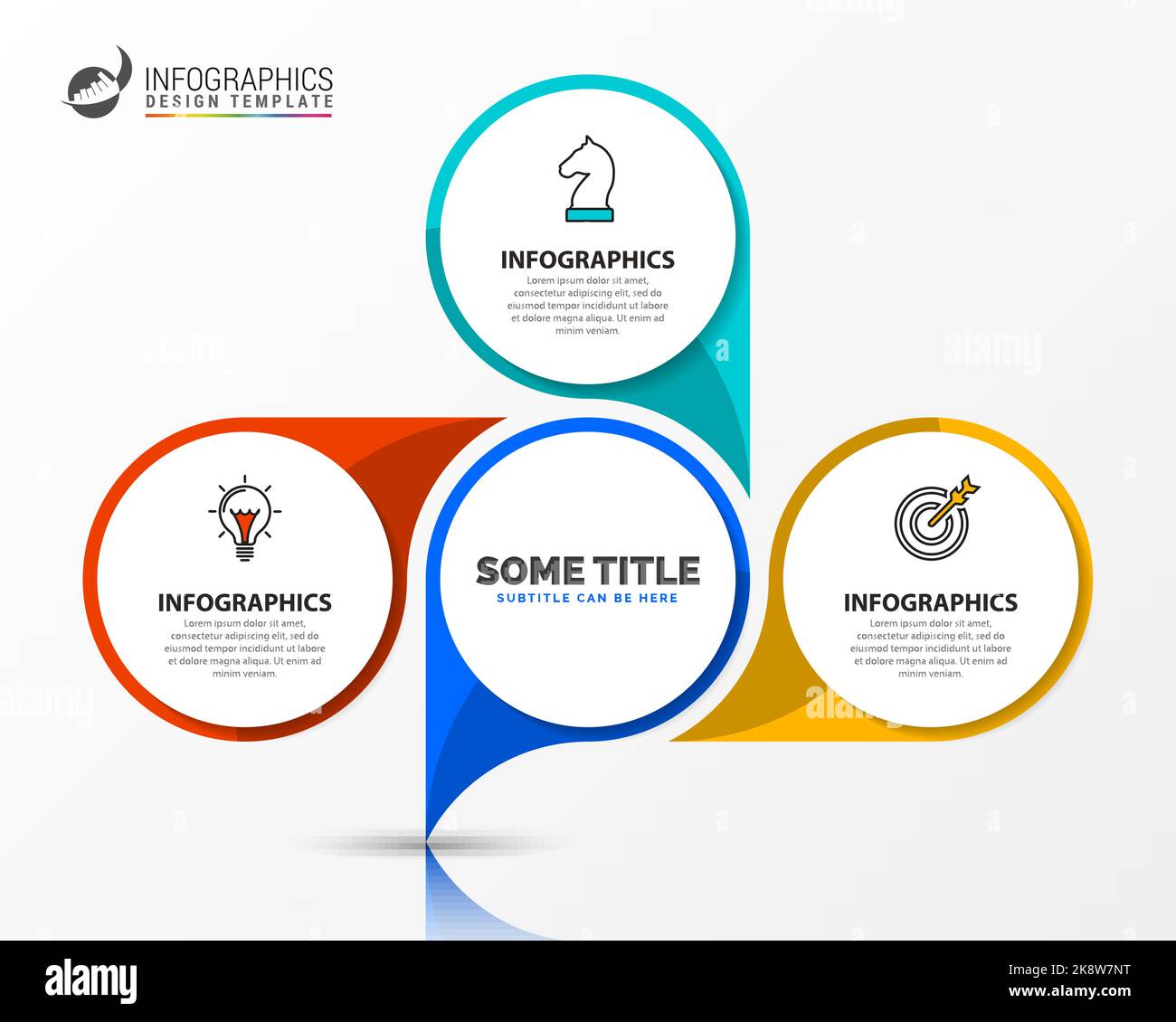 Infographic design template. Creative concept with 3 steps. Can be used ...