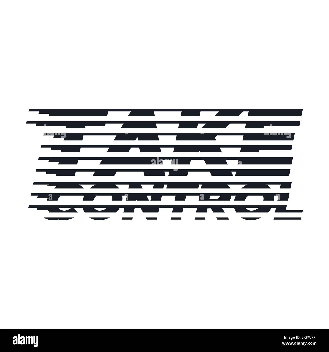 Take control, halftone line letter typography effect design artwork ...