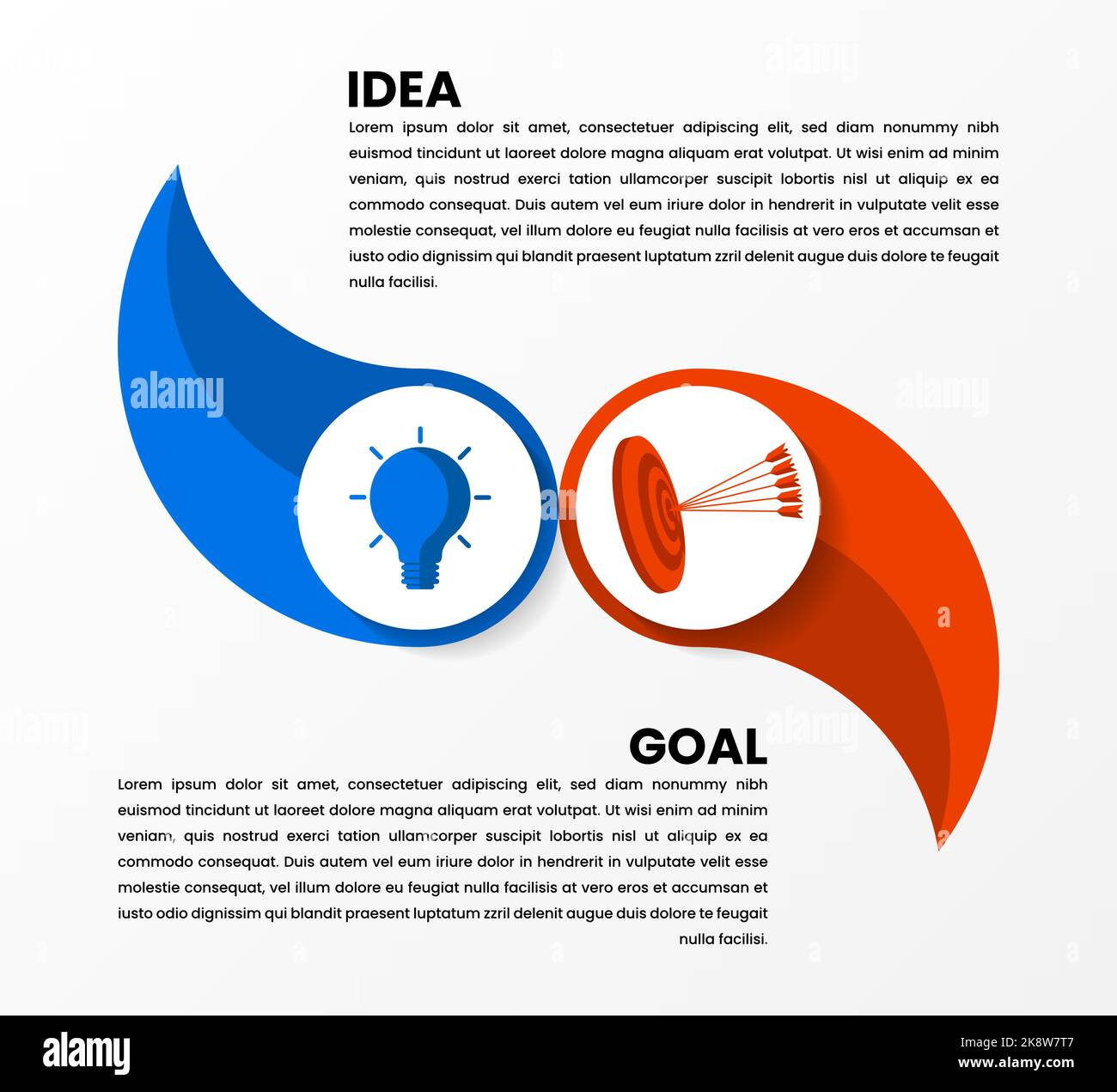 Infographic design template. Creative concept with 2 steps. Can be used ...