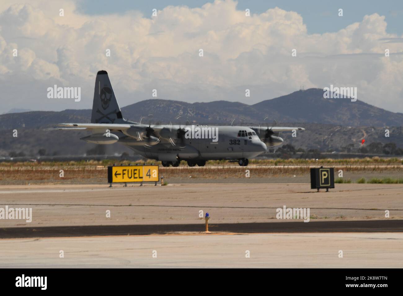 USMC C-130J Super Hercules takes off at MCAS Miramar, in San Diego ...