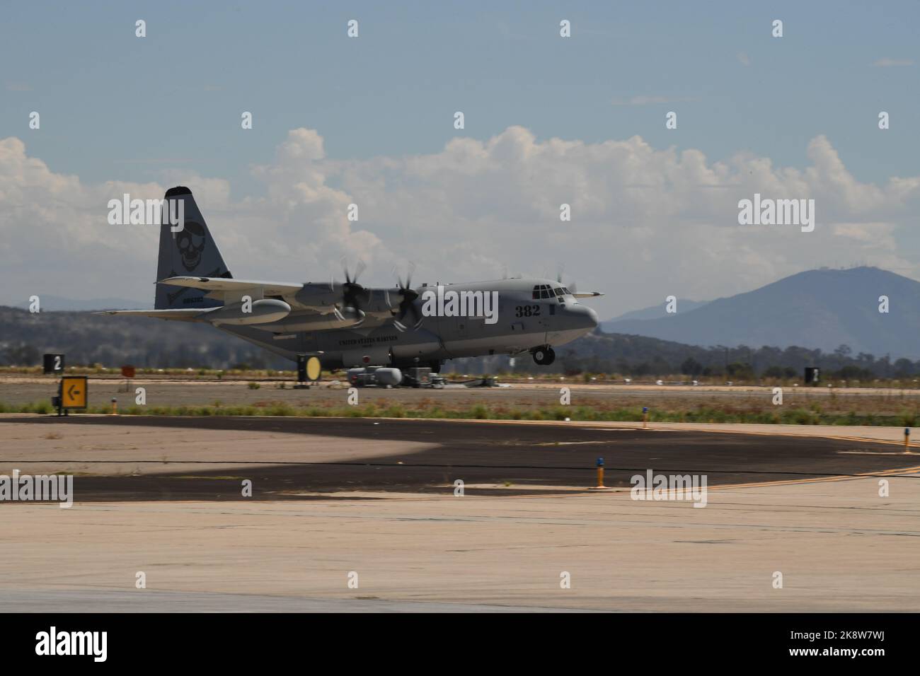 USMC C-130J Super Hercules takes off at MCAS Miramar, in San Diego ...